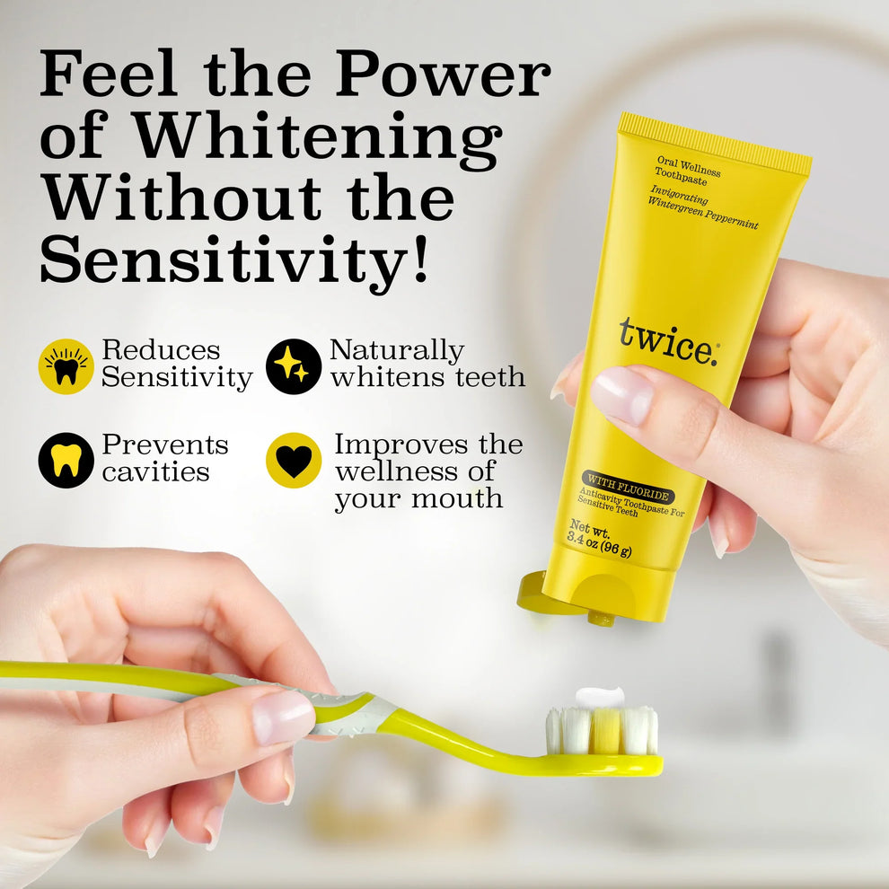 Twice Oral Wellness Toothpaste with Fluroide – Twice Twice LLC